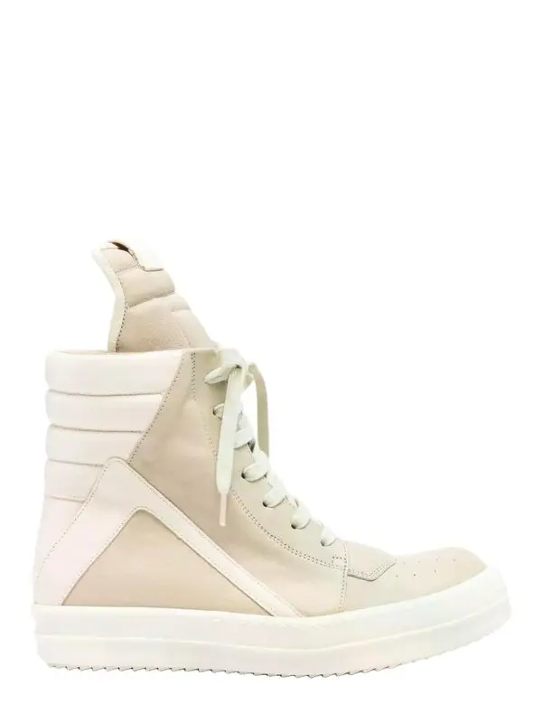Rick Owens High-top Geobasket Sneakers - Neutrals