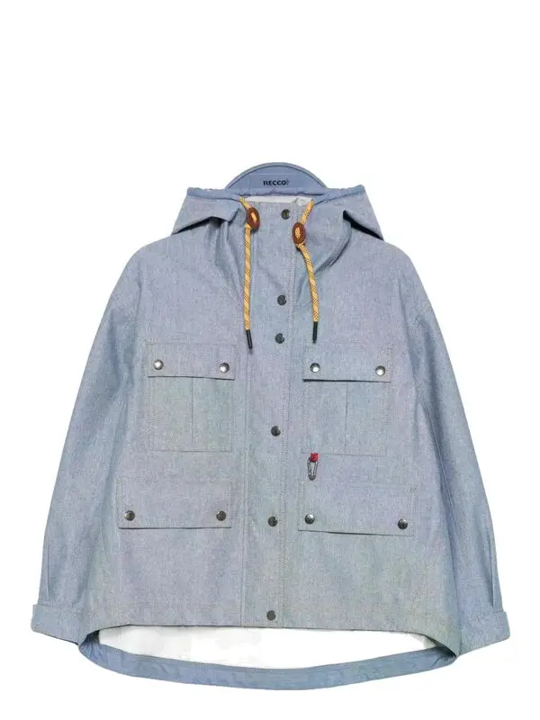 Moncler Bezier Hooded Pocket Jacket - Blue