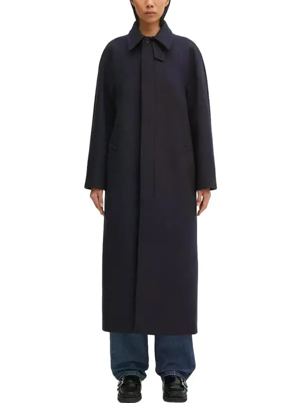 A.p.c. Button Maxi Coat - Blue