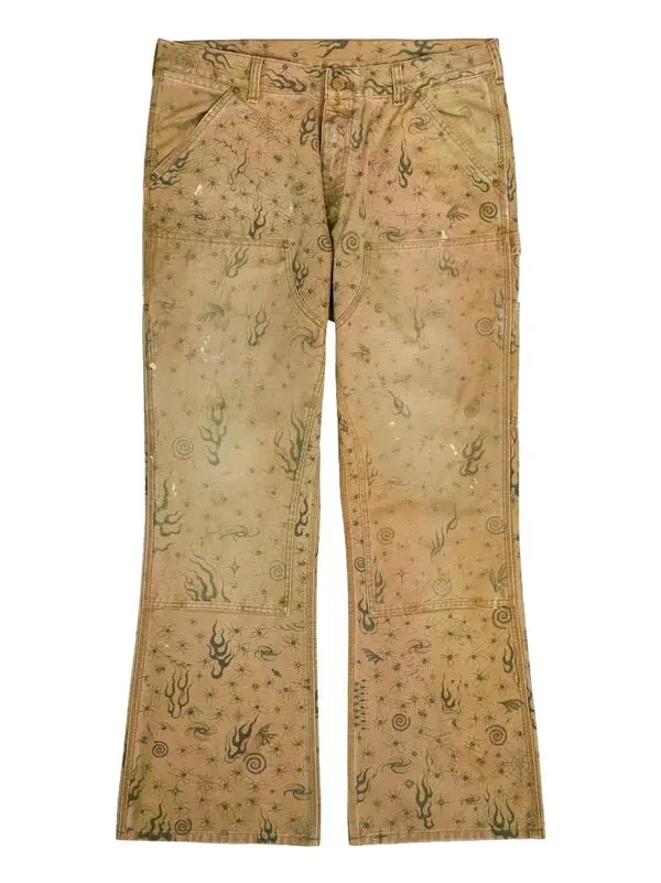 SAINT MXXXXXX Printed Trousers - Neutrals