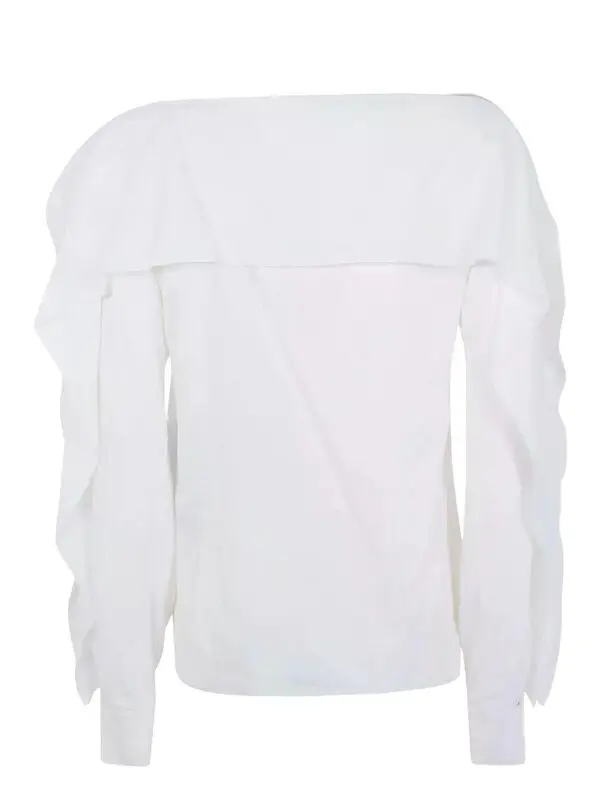 LANVIN Ruffled Knitwear - White