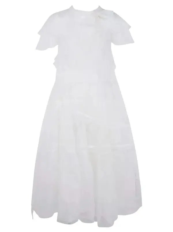 Simone Rocha Ruffled Layered Dress - White