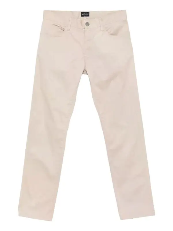 Giorgio Armani Straight-leg Trousers - Neutrals