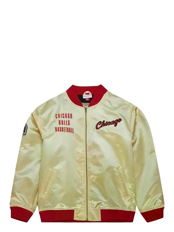Mitchell & Ness Nba Chicago Bulls Logo Jacket - Neutrals