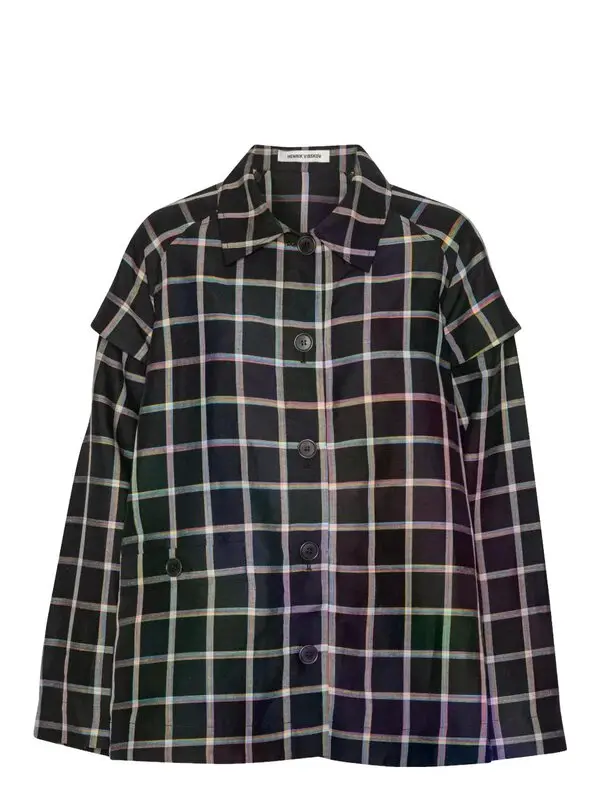 Henrik Vibskov Checked Shirt - Black