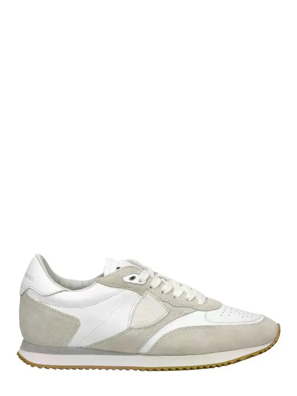 Philippe Model Blville Perforated Low Top Trainers - White