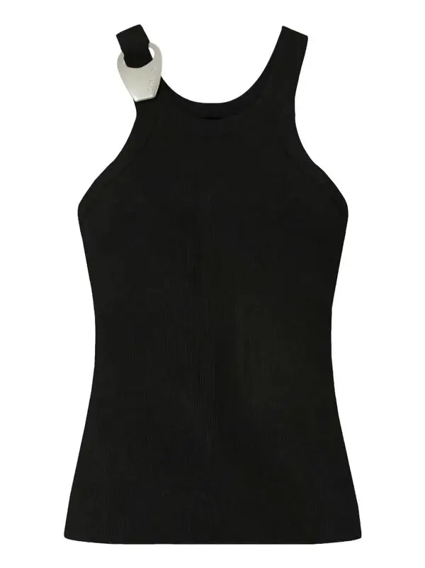 Pinko Ring-detail Sleeveless Top - Black