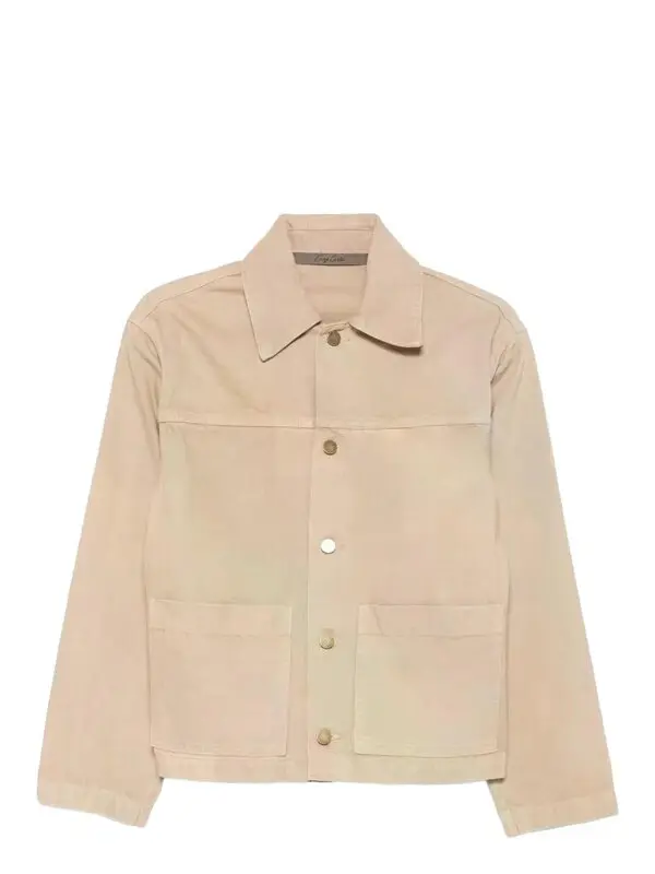 Enza Costa Buttoned Cotton Jacket - Neutrals