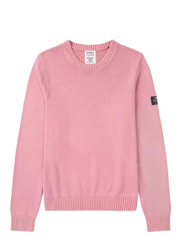 ECOALF Ribbed Crew Neck Sweater - Pink
