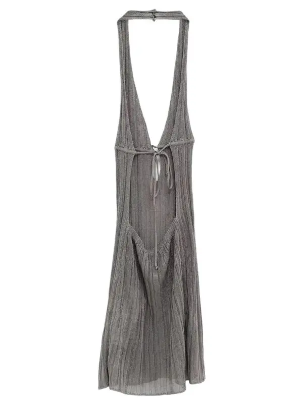 Gimaguas Rei Halter-neck Mini Dress - Grey