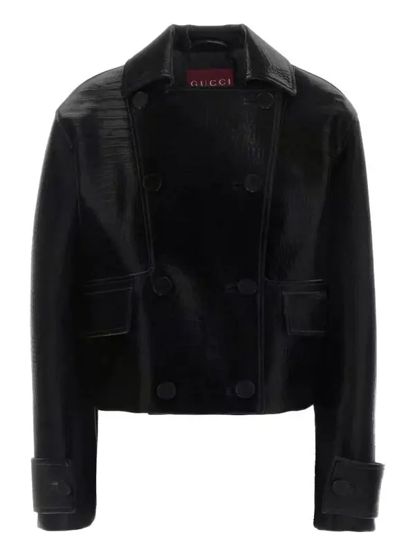 Gucci Leather Jacket - Black