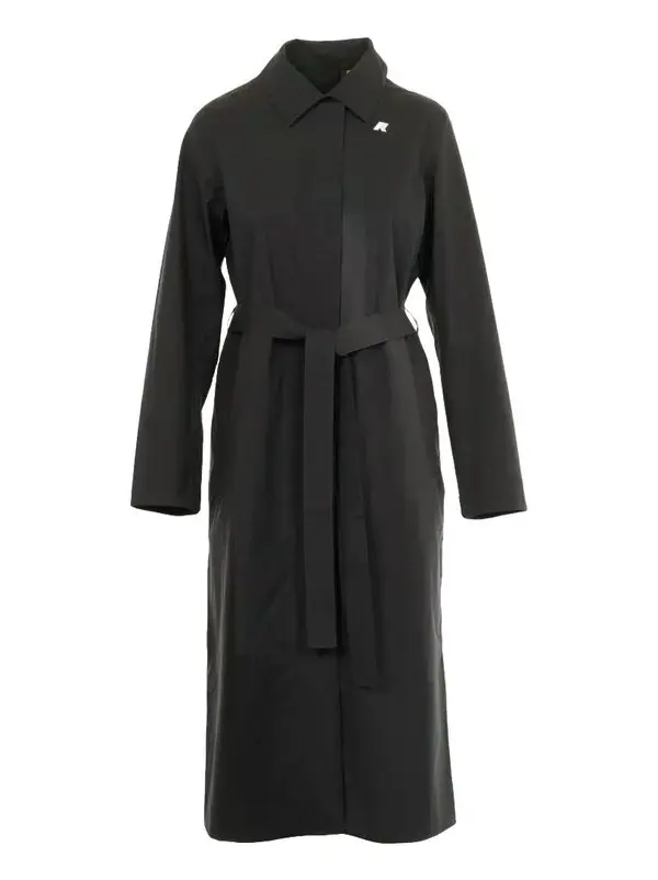 K-WAY Barbra Belted Coat - Black