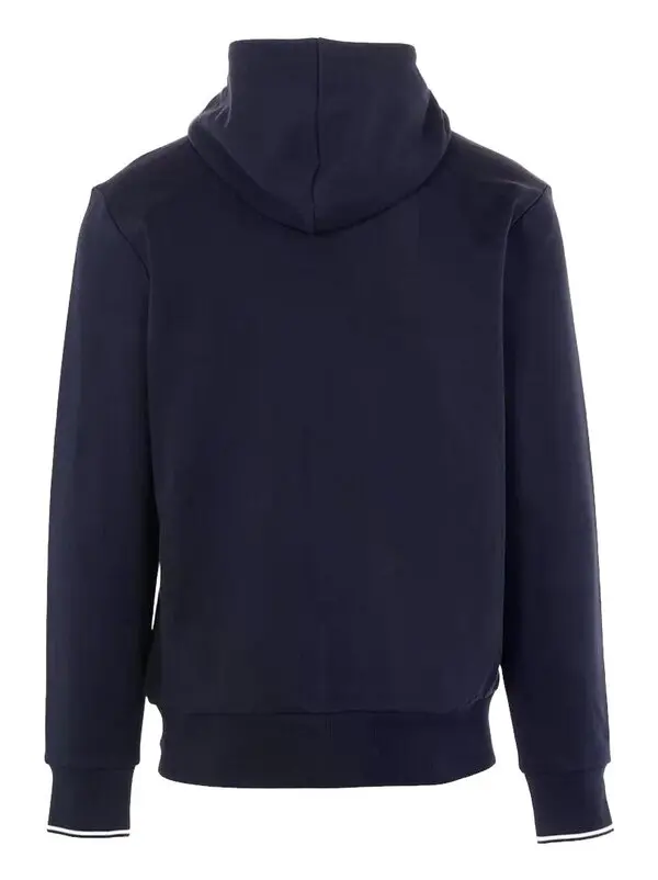Fred Perry Hooded Zip Knitwear - Blue