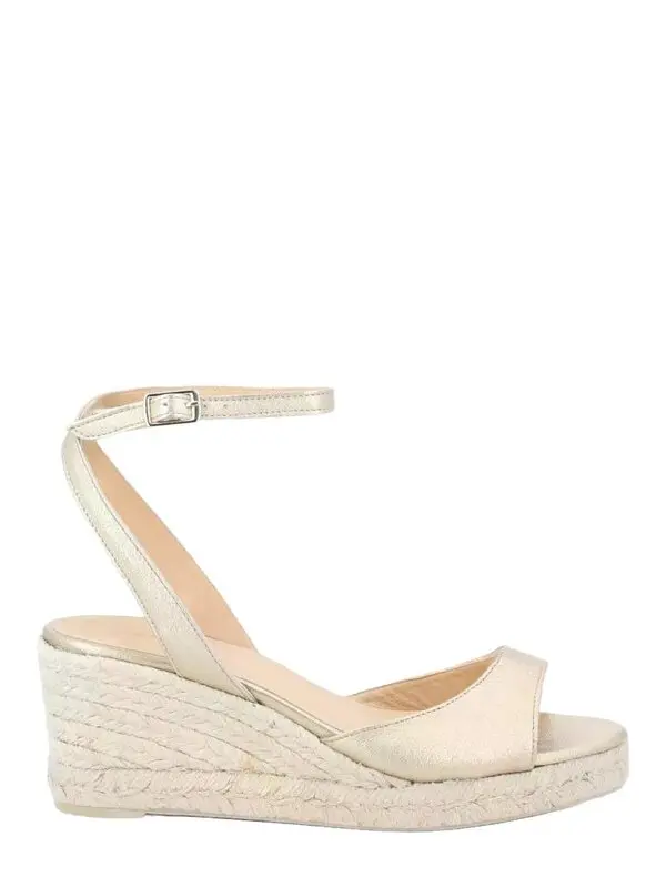 CastaÑer Brook Wedge Espadrilles - Gold