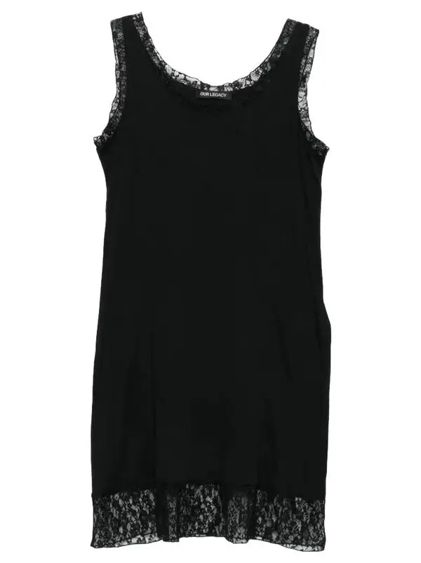 Our Legacy Dawn Lace Mini Dress - Black