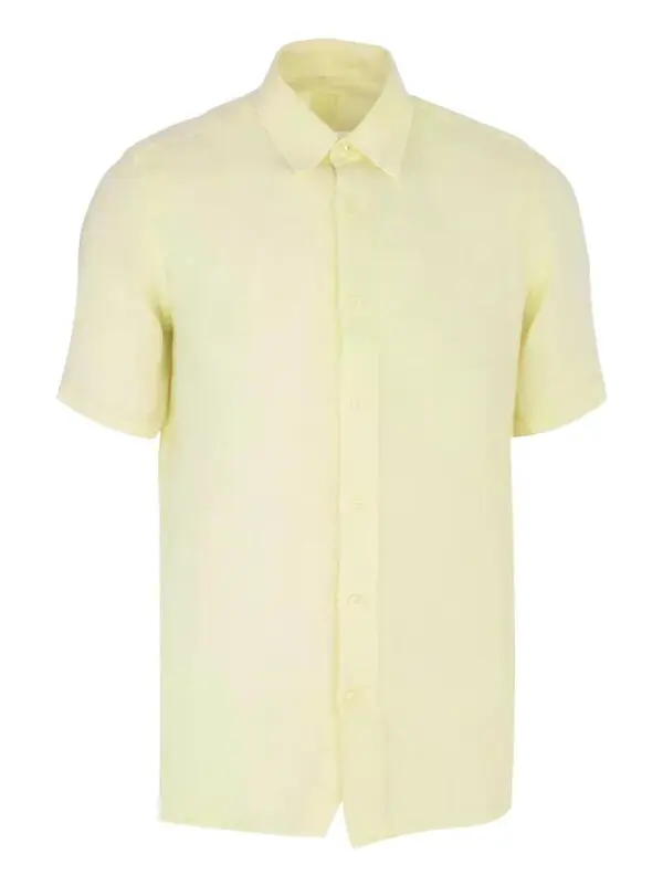 120% Lino Short-sleeve Shirt - Yellow