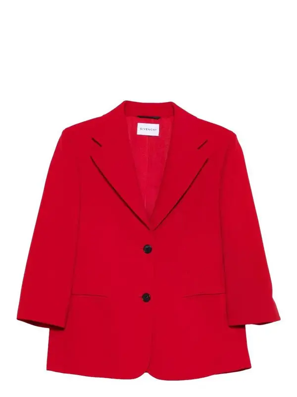 Givenchy Button Blazer - Red