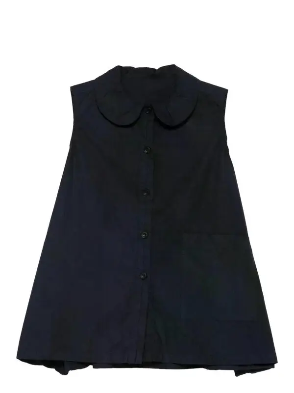 RICORRROBE Buttoned Peter Pan-collar Blouse - Blue