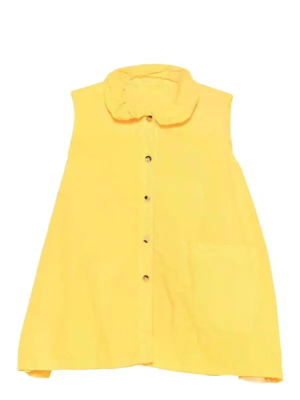 RICORRROBE Cotton Buttoned Blouse - Yellow