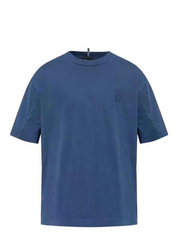 Moncler Embroidered Short-sleeve T-shirt - Blue