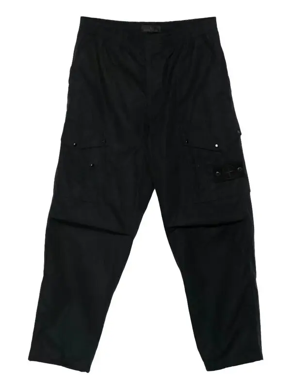 Stone Island Cargo-pocket Trousers - Black