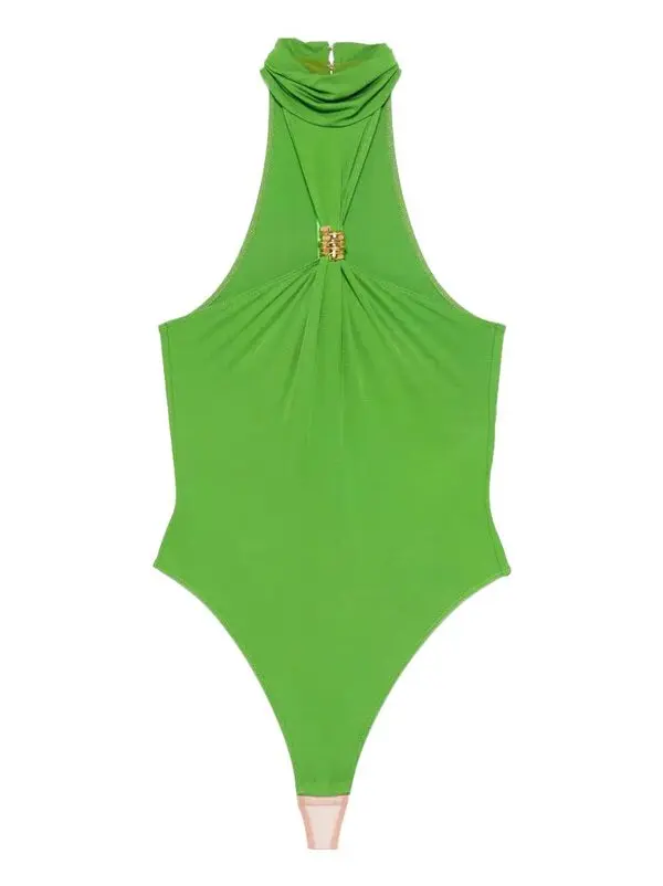 Elisabetta Franchi High-neck Bodysuit - Green