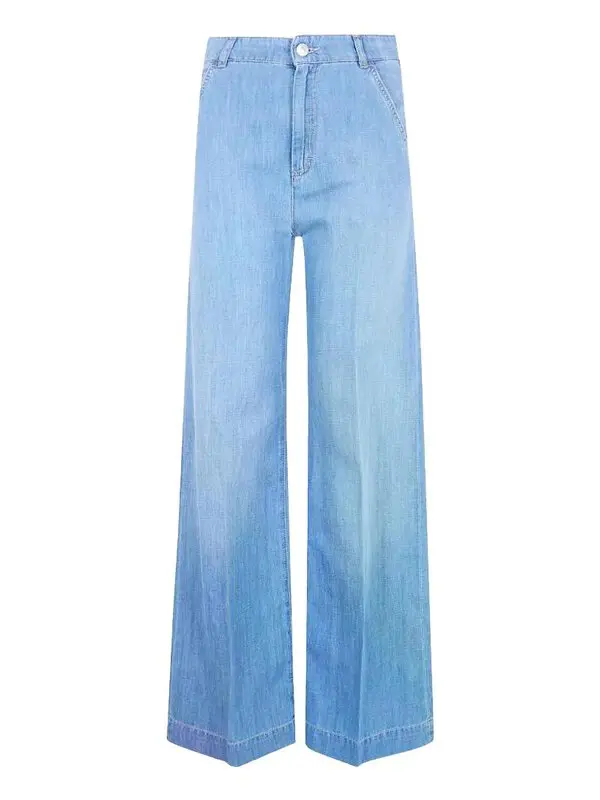 Seventy High-waist Wide-leg Jeans - Blue