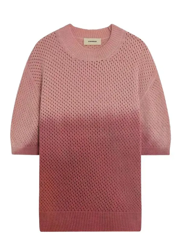 A PAPER KID Knitted T-shirt - Pink