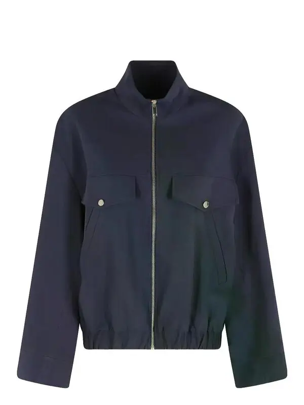 SEMICOUTURE Isabel Front-pocket Jacket - Blue