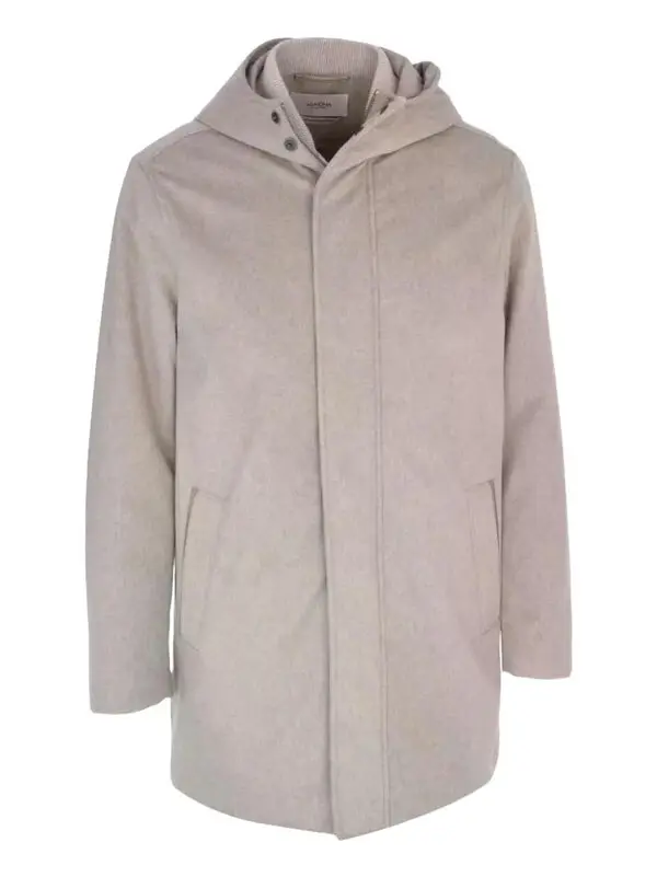 Agnona Caban Hooded Jacket - Neutrals