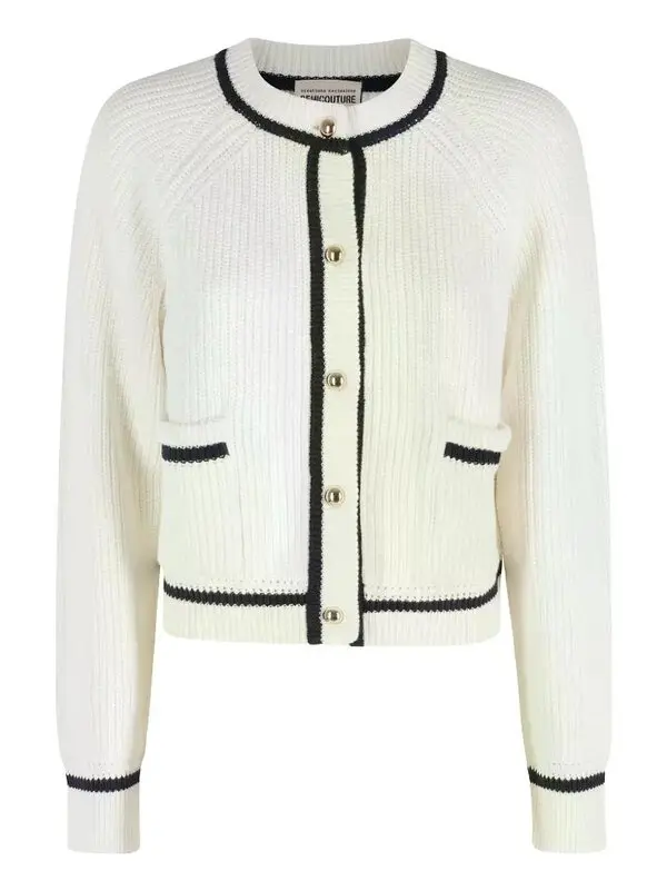 SEMICOUTURE Cotton Cardigan - White