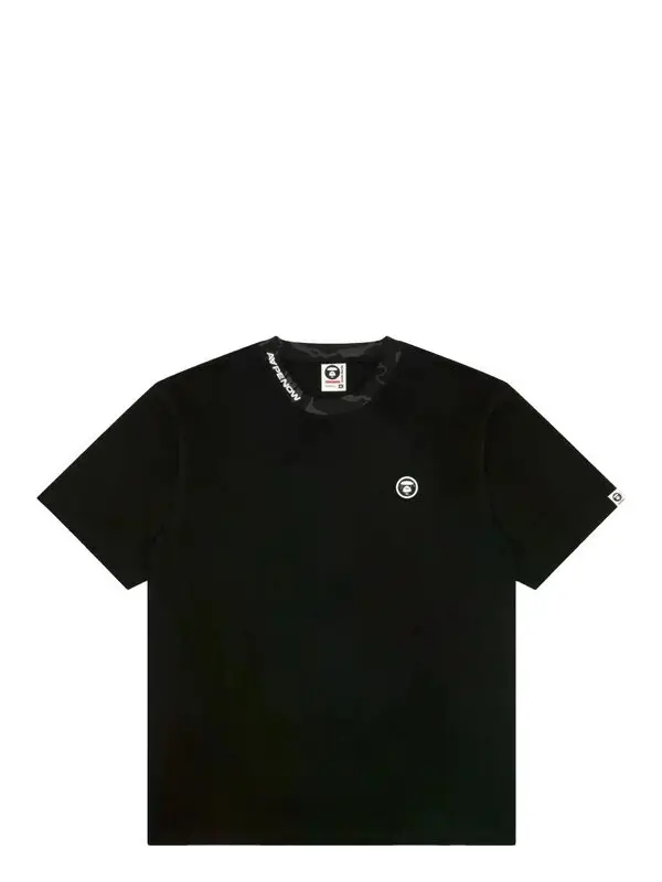 AAPE BY *A BATHING APE Round-neck Short-sleeve T-shirt - Black