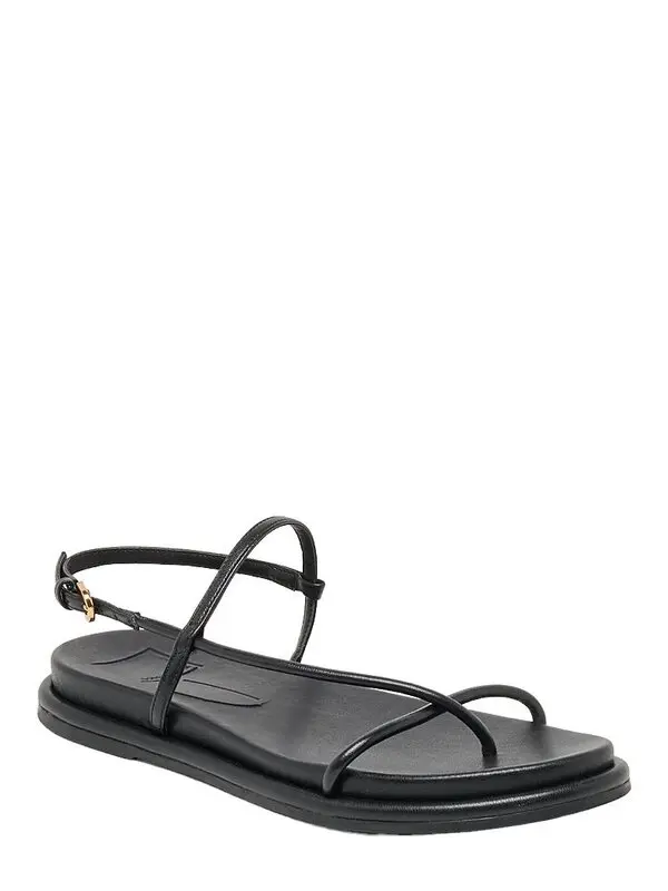 Dolce Vita Dom Strappy Sandals - Black Leather