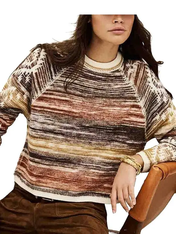 Ba&sh Clodie Cropped Sweater - Multicolor