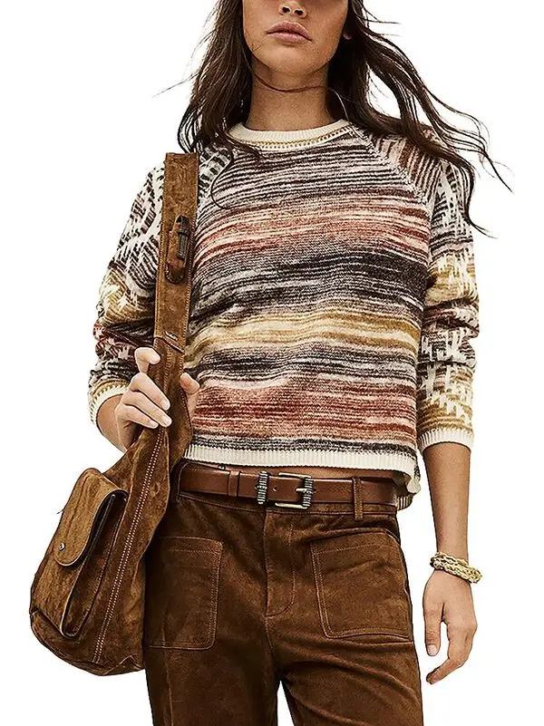 Ba&sh Clodie Cropped Sweater - Multicolor