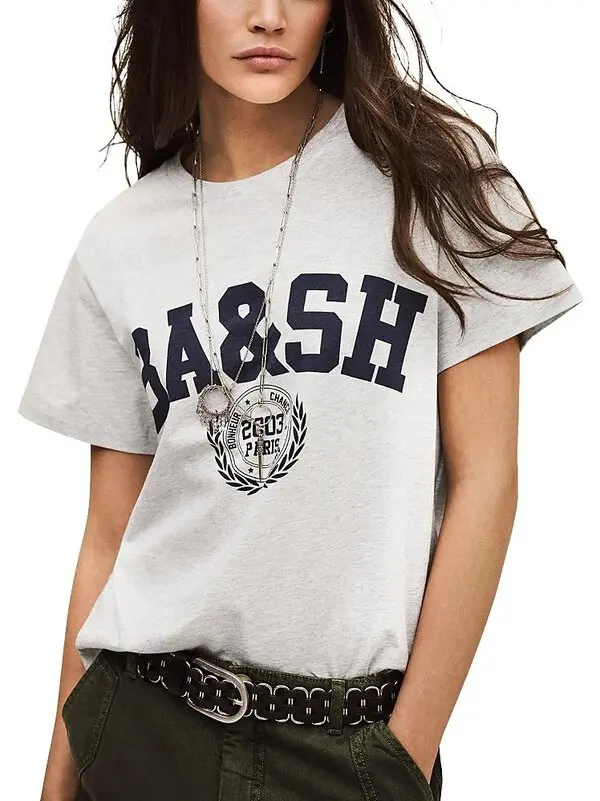 Ba&sh Ioni Graphic Tee - Heather Grey