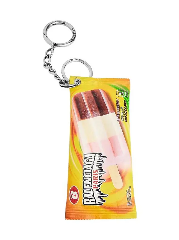 Balenciaga Keychain/charm Snack Pouch - Yellow