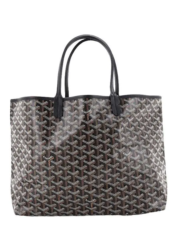 GOYARD Saint Louis Pm Tote Coated Canvas - Black