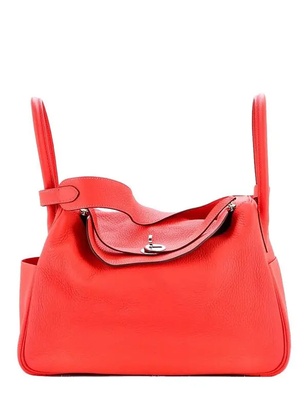 HERMES 34 Lindy Bag Clemence - Red