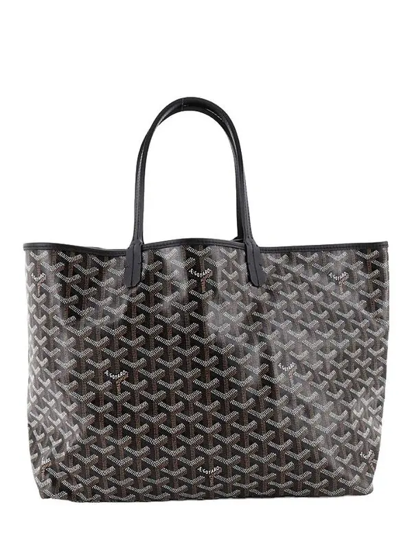 GOYARD Pm Saint Louis Tote Coated Canvas - Black