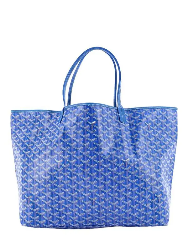 GOYARD Pm Saint Louis Tote Coated Canvas - Blue