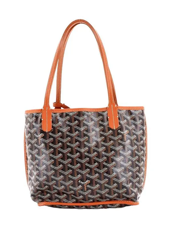GOYARD Anjou Reversible Tote Coated Canvas - Black