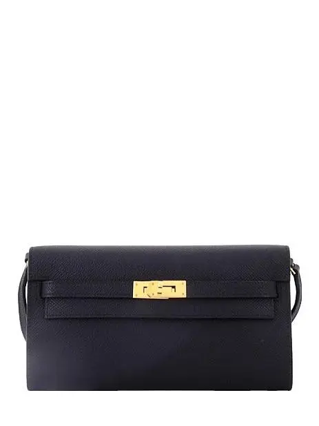 HERMES Kelly To Go Wallet Epsom - Black