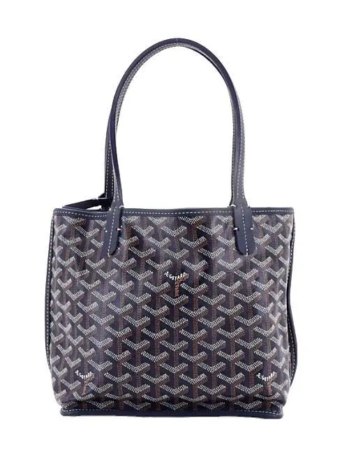 GOYARD Anjou Reversible Tote Coated Canvas - Blue