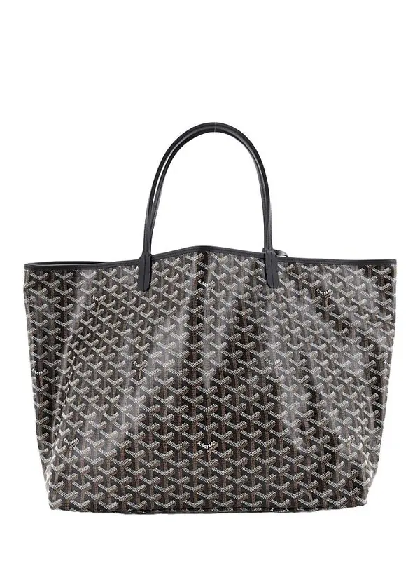 GOYARD Gm Saint Louis Tote Coated Canvas - Black