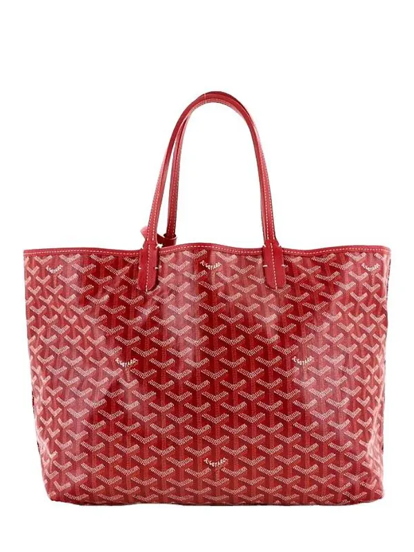 GOYARD Saint Louis Pm Tote Coated Canvas - Red