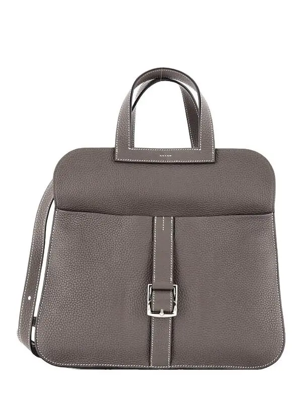 HERMES 31 Halzan Bag Clemence - Gray