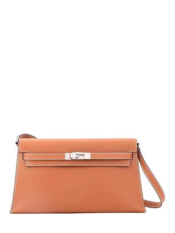 HERMES Kelly Elan Shoulder Bag Madame - Brown
