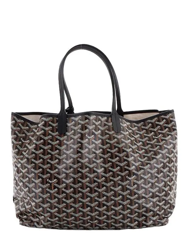 GOYARD Pm Saint Louis Tote Coated Canvas - Black
