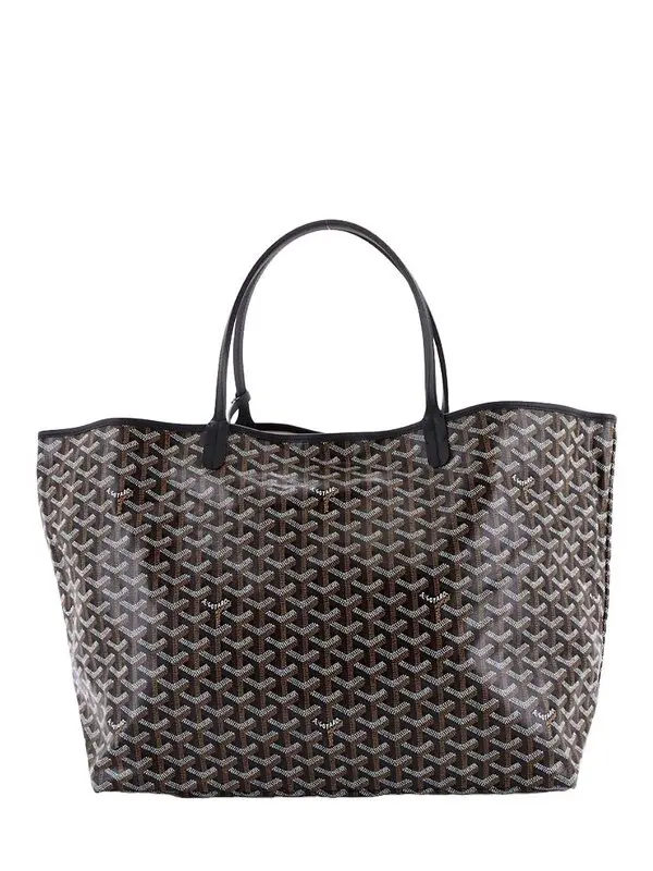 GOYARD Gm Saint Louis Tote Coated Canvas - Black